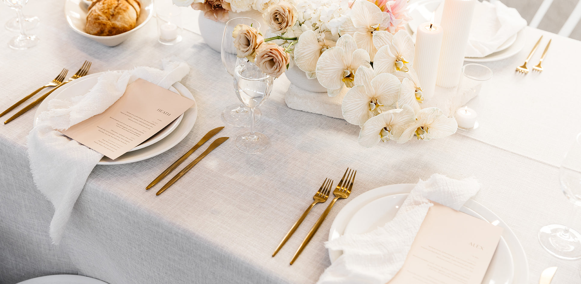 Menus – Ivory and Stone